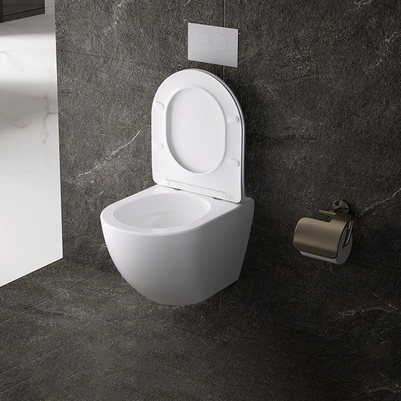 BPS-koupelny Závěsná WC mísa se SoftClose sedátkem HYD-4194, bílá