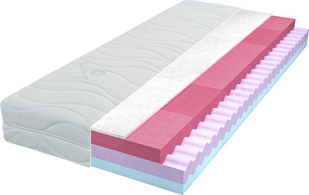 XXXLutz MATRACE Z PUR PĚNY, 90/200 cm Sleeptex - Pěnové matrace - 000800009501
