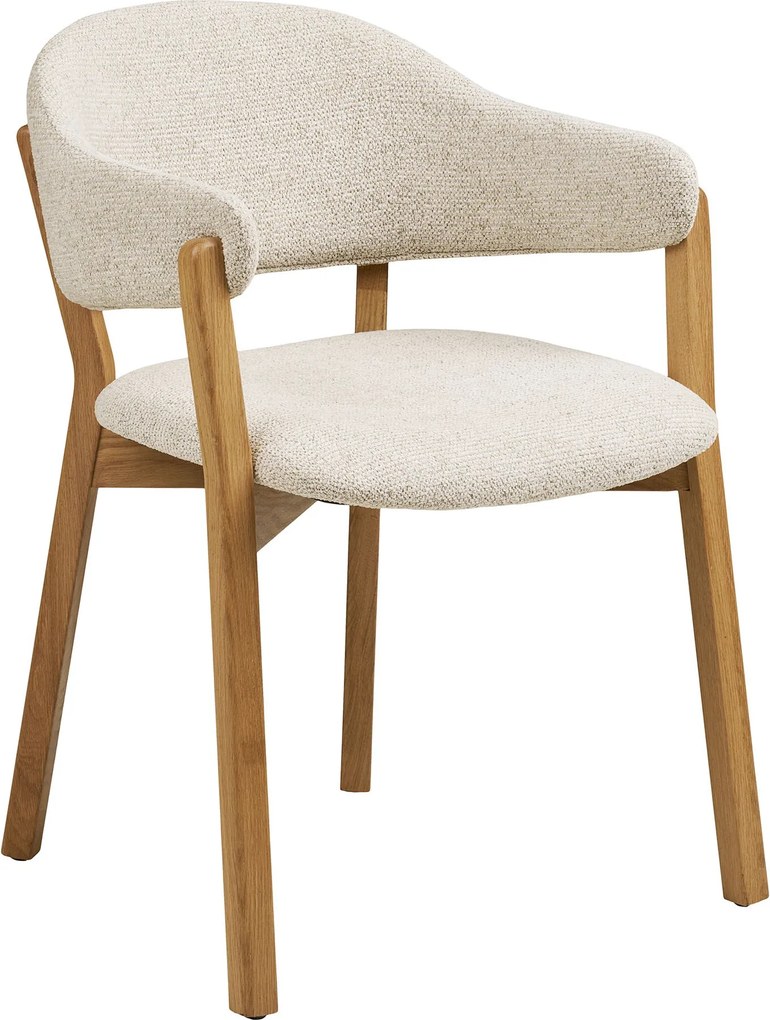 House Nordic Jídelní set stolu DARWIN a 6 židlí DUNKIRK světlý 7771009-S