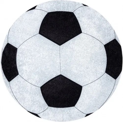 Detský kusový koberec Junior 51553.802 Football, 100x100 (priemer) kruh, viacfarebná, detská izba, Dywany Łuszczów