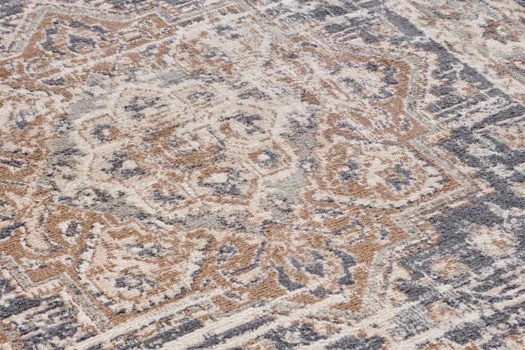 Hanse Home, Kusový koberec Terrain 105595 Sand Cream Blue, 80x200, béžová, ložnice