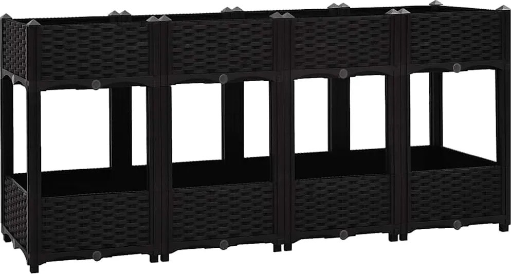 Vyvýšený záhon 160 x 40 x 71 cm polypropylen 316537