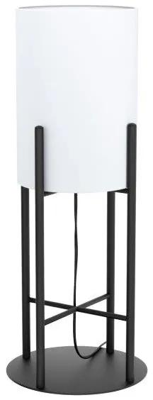 Eglo Vintage 43143 GLASTONBURY Stolní lampa E27 1X28W černá / bílá Lampy a lampičky na noční stolek