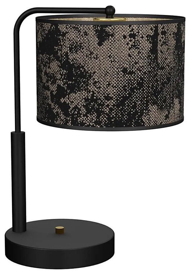 Stolní lampa SATINO 1xE27/60W/230V černá/zlatá