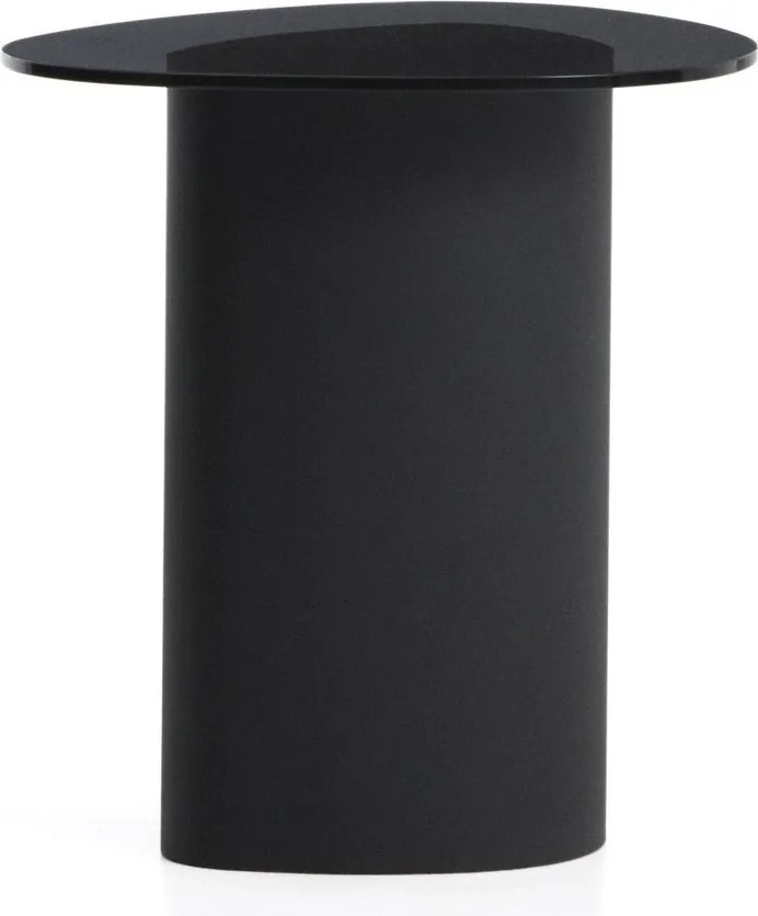 Odkládací stolek se skleněnou deskou 47x48 cm Olir – Kave Home