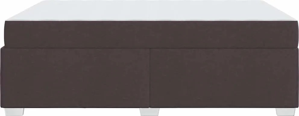 Rám postele s matrací Tmavě hnědá 140 x 200 cm textil 3399190