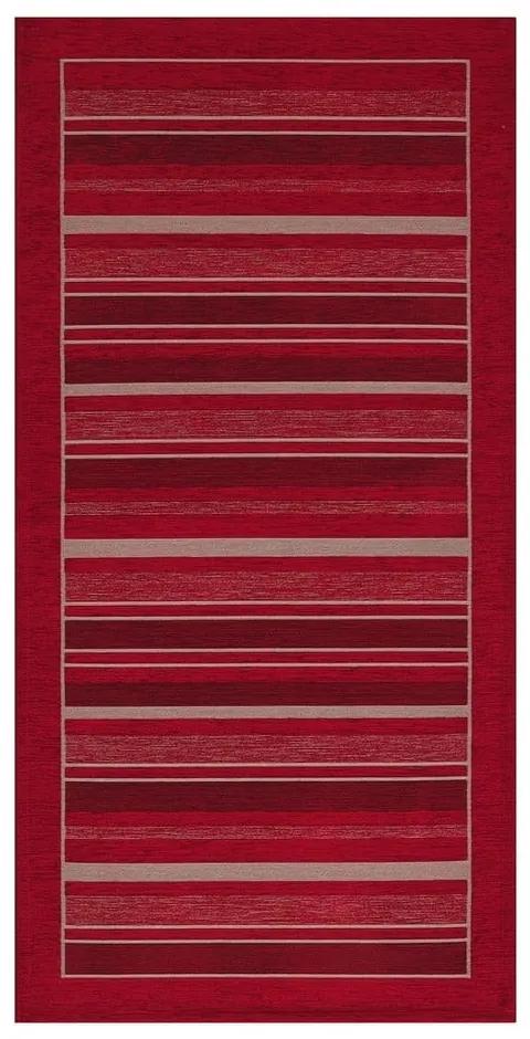 Červený běhoun Floorita Velour, 55 x 280 cm