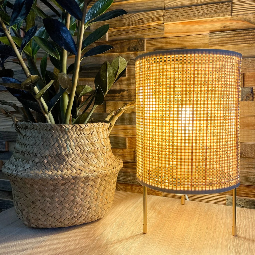 Toolight, noční lampa ve štýlu BOHO 19x31 cm GB2N21, hnědá, OSW-02800