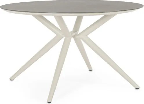 BIZZOTTO Kulatý zahradní stůl CABAS světlý ø130 cm 0666126