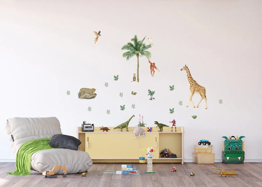 Dětská samolepka na zeď Jungle | 65 x 85 cm | DDK2329