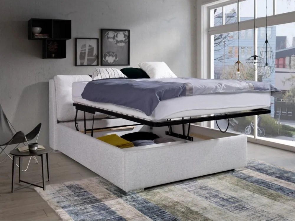 Elegantní čalouněná postel IBIZA 160x200 cm Ficelle 4