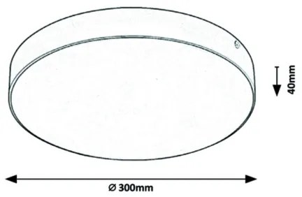 Rabalux-LED Koupelnové stropní svítidlo LED/24W/230V 2800/4000/6000K IP44 černá