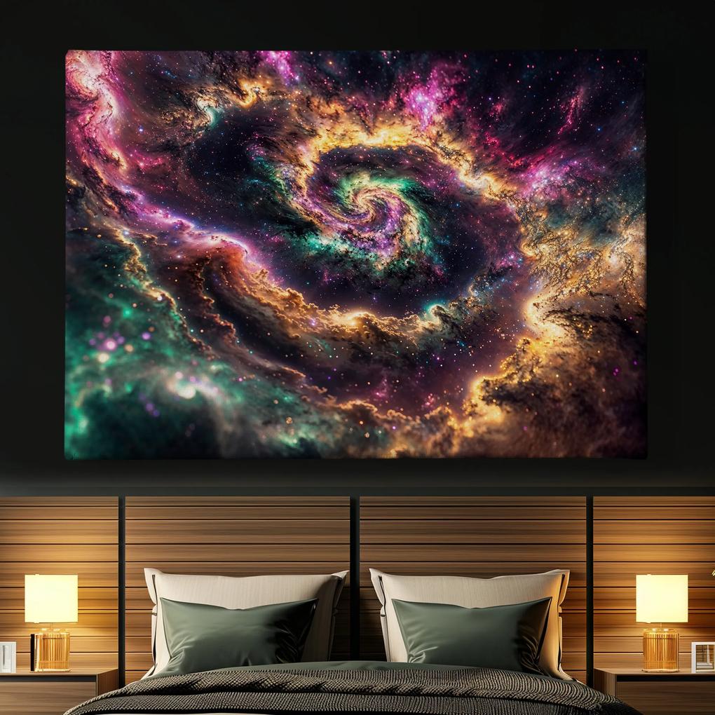 Obraz na plátně - Galaxie Ternezis FeelHappy.cz Velikost obrazu: 120 x 80 cm