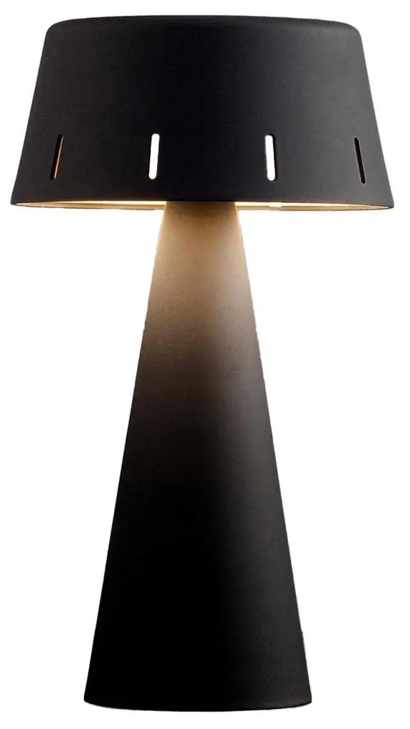 Stolní lampa OLEV Makà LED s dobíjecí baterií, černá