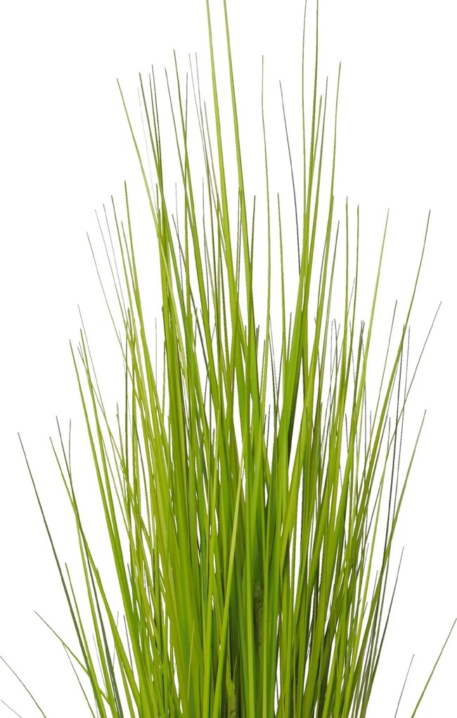 Umělá tráva v krémovém květináči PASTO, výška 120 cm, zelená