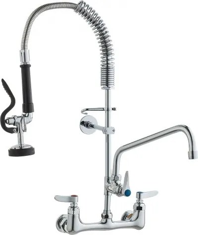 Komerční baterie s oplachovacím rozprašovačem, 63,5 cm výška, 20,3 cm střed, 30,5 cm