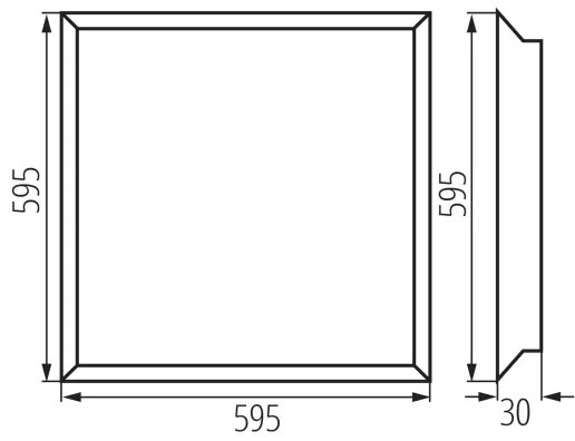 Kanlux 31169 - LED Podhledový panel BAREV ECO LED/36W/230V 4000K 60x60 cm