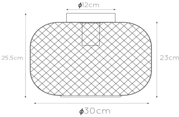 Lucide 45185/30/02 - Stropní svítidlo MESH 1xE27/40W/230V mosaz