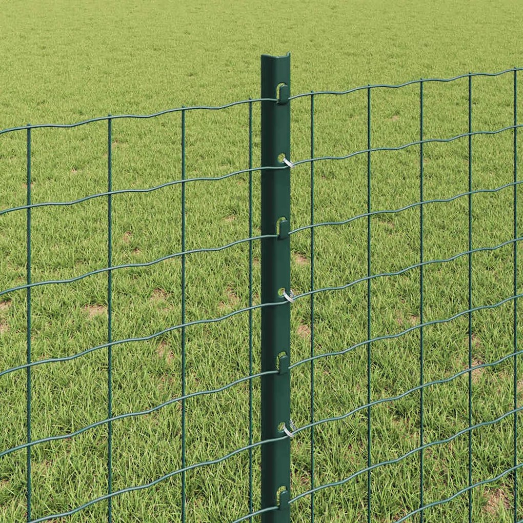 Zabudovaný plotový sloupek 22 ks Zelená 120 cm 3335916