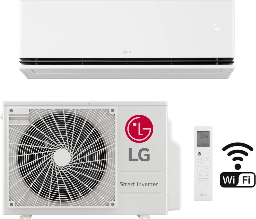 Klimatizace LG Dualcool  AI AIR Deluxe 2,5 kW - sestava 1+1 včetně montáže