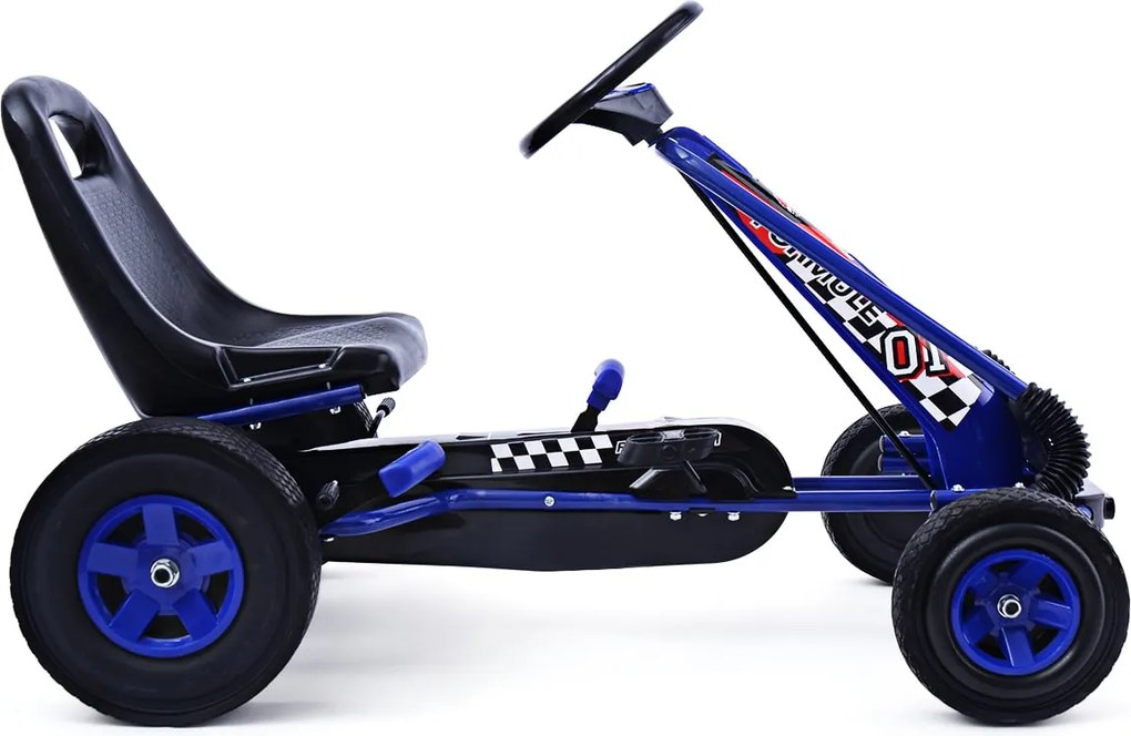 Costway Pedal Gokart Racing Dětské auto pedál vozidla Cart Seat Gocart