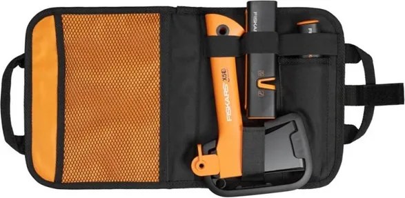 FISKARS set sekera X5 + nůž K40 + ostřič Xsharp