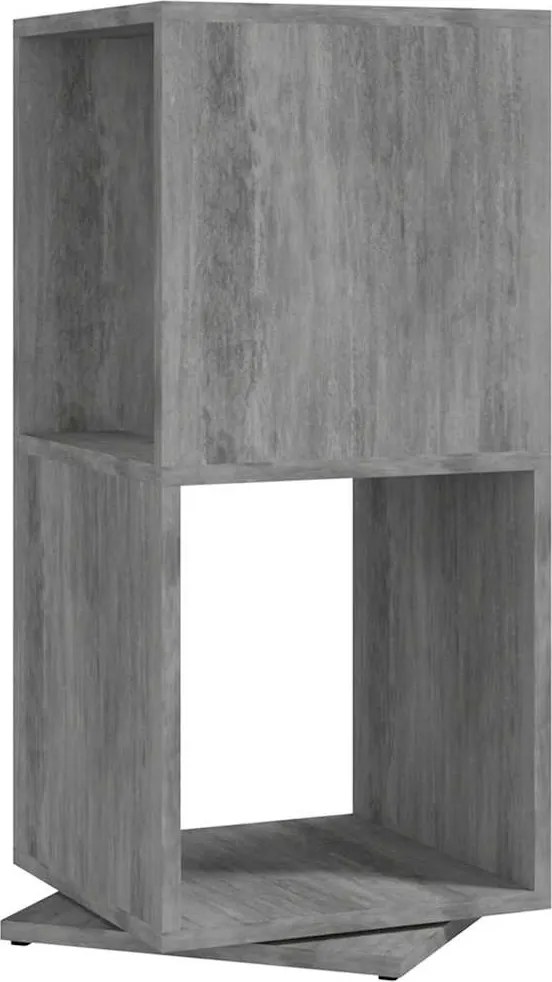 Otočná skříňka betonově šedá 34,5x34,5x75,5 cm kompozitní dřevo 339559