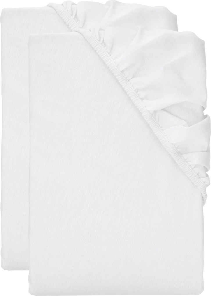 Livarno® Sada napínacích prostěradel z jemného flanelu, 90-100 x 200 cm, 2dílná, bílá