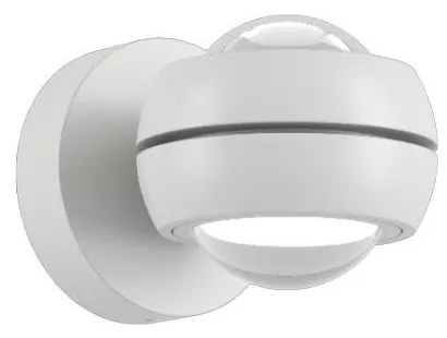 Lodes Nautilus mini, bílé svítidlo se 2 reflektory, 2x6W LED 3000K stmívatelné, prům. 8,5cm
