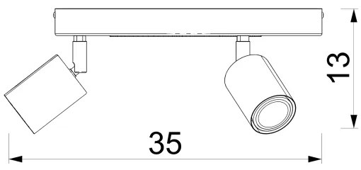 Dětské bodové svítidlo FUN 3xGU10/8W/230V modrá/slon