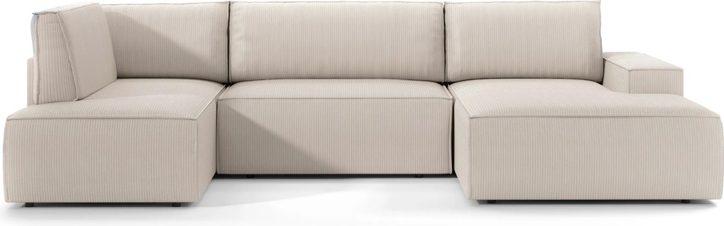 PCo Rohová sedací souprava FARO U2 (120), 329 cm Barva látky: Hnědá (Poso 04), Roh pohovky: Levý roh
