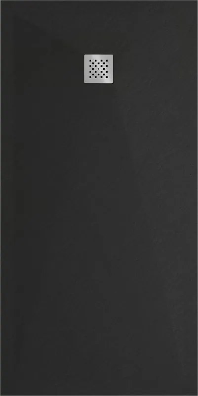 Mexen Stone+ obdélníková kompozitní sprchová vanička 200 x 90 cm, černá - 44709020