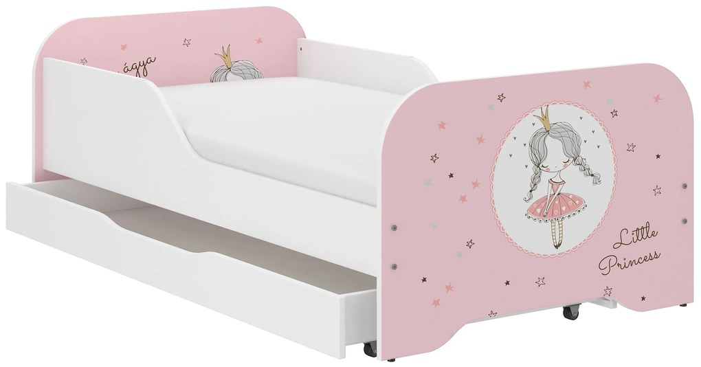 MAXMAX Dětská postel KIM - PRINCEZNA 160x80 cm