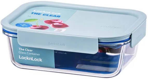 Locknlock "clear" obdélníková dóza 1 l mint