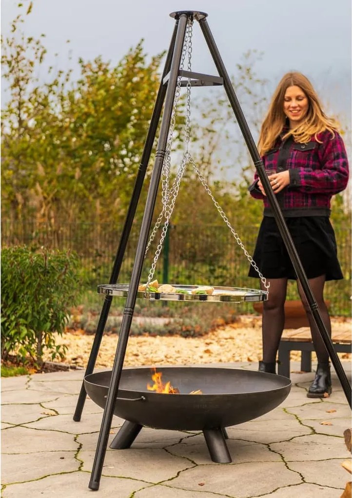 RedFire Závěsný gril na trojnožce černý 172 cm BBQ TRIPOD [411811]