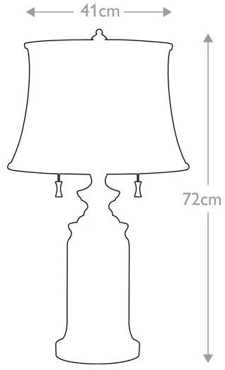 Feiss FE-STATEROOM-TL-AN - Stolní lampa STATEROOM 2xE27/60W/230V stříbrná