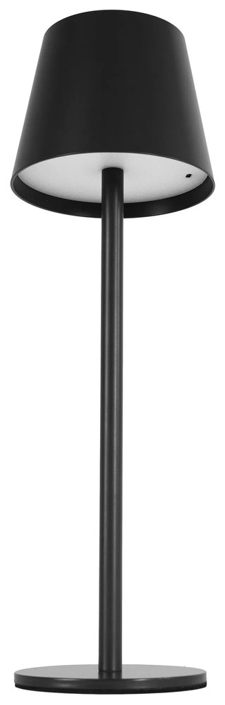 Toolight Toolight, dotyková LED noční stolní lampa 5W, 3 barvy světla, USB napájení, APP1365-T BLACK, černá matná, OSW-08628