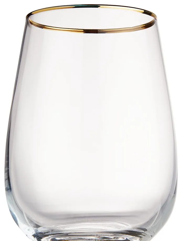 Butlers TOUCH OF GOLD Sklenice se zlatým okrajem 590 ml