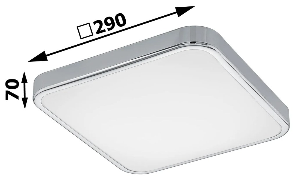 EGLO MANILVA 1 koupelnové stropní LED svítidlo 290x290mm, 16W, IP44, 230V - 96229