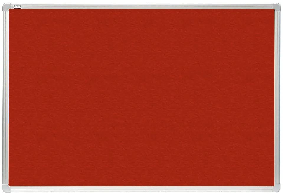 2x3 filcová officeBoard 150x100cm s hliníkovým rámem, červená