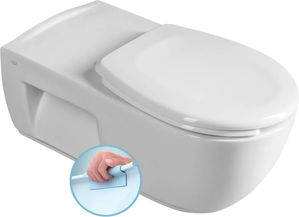 Sapho HANDICAP závěsná WC mísa 37 x 70 cm Rimless bílá TU1206