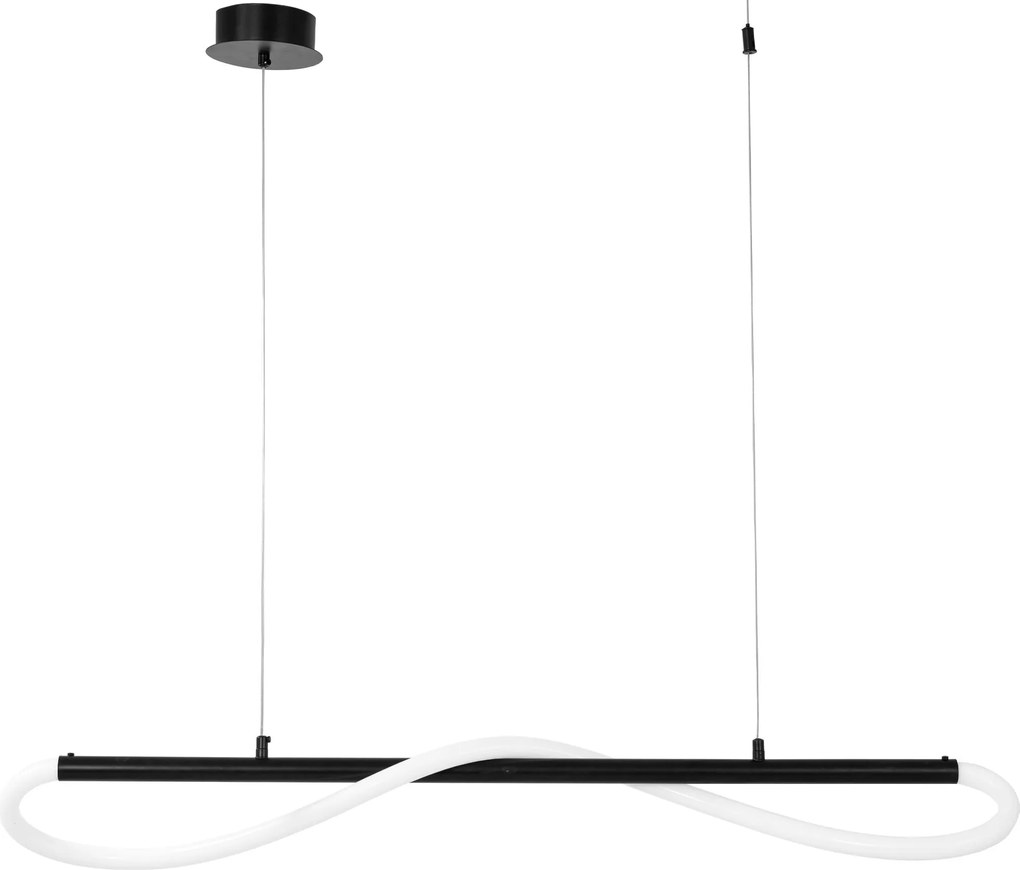 Toolight, LED závěsné svítidlo 120 cm 60W APP853-CP LONG BLACK, černá-bílá, OSW-04030