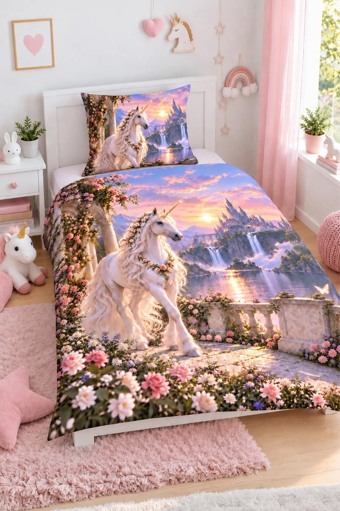 3d povlečení s jednorožcem - Unicorn Unicorn 140x200 cm