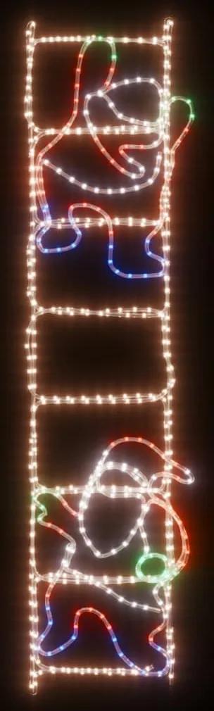 vidaXL Skládací Santa na žebříku s 552 LED 50 x 200 cm [343291]