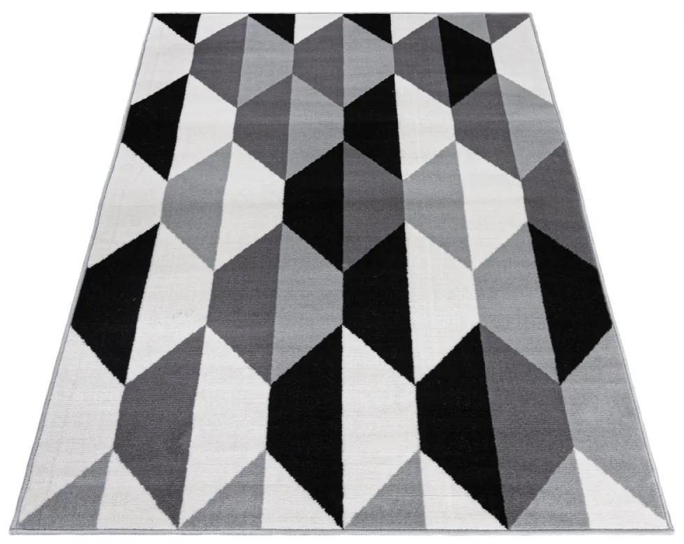 Kusový koberec PP Duo šedý 80x150cm