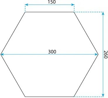 Rea Tutumi, 6-úhelníková nástěnná dekorace z filcu, růžová, HOM-06527