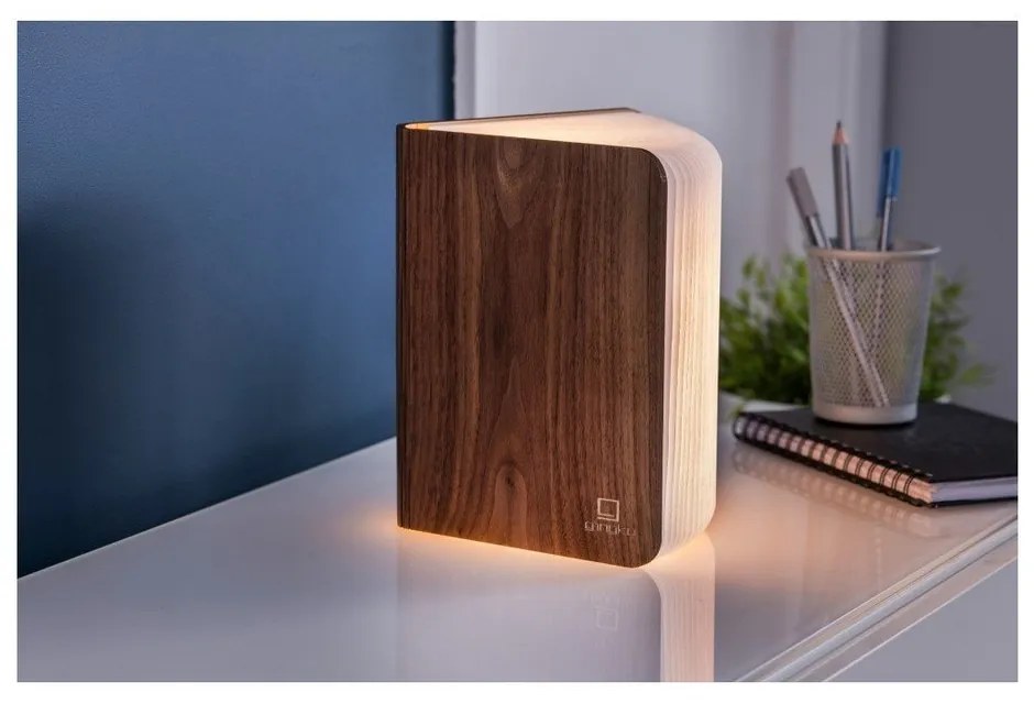 Hnědá světelná dekorace na USB Booklight – Gingko