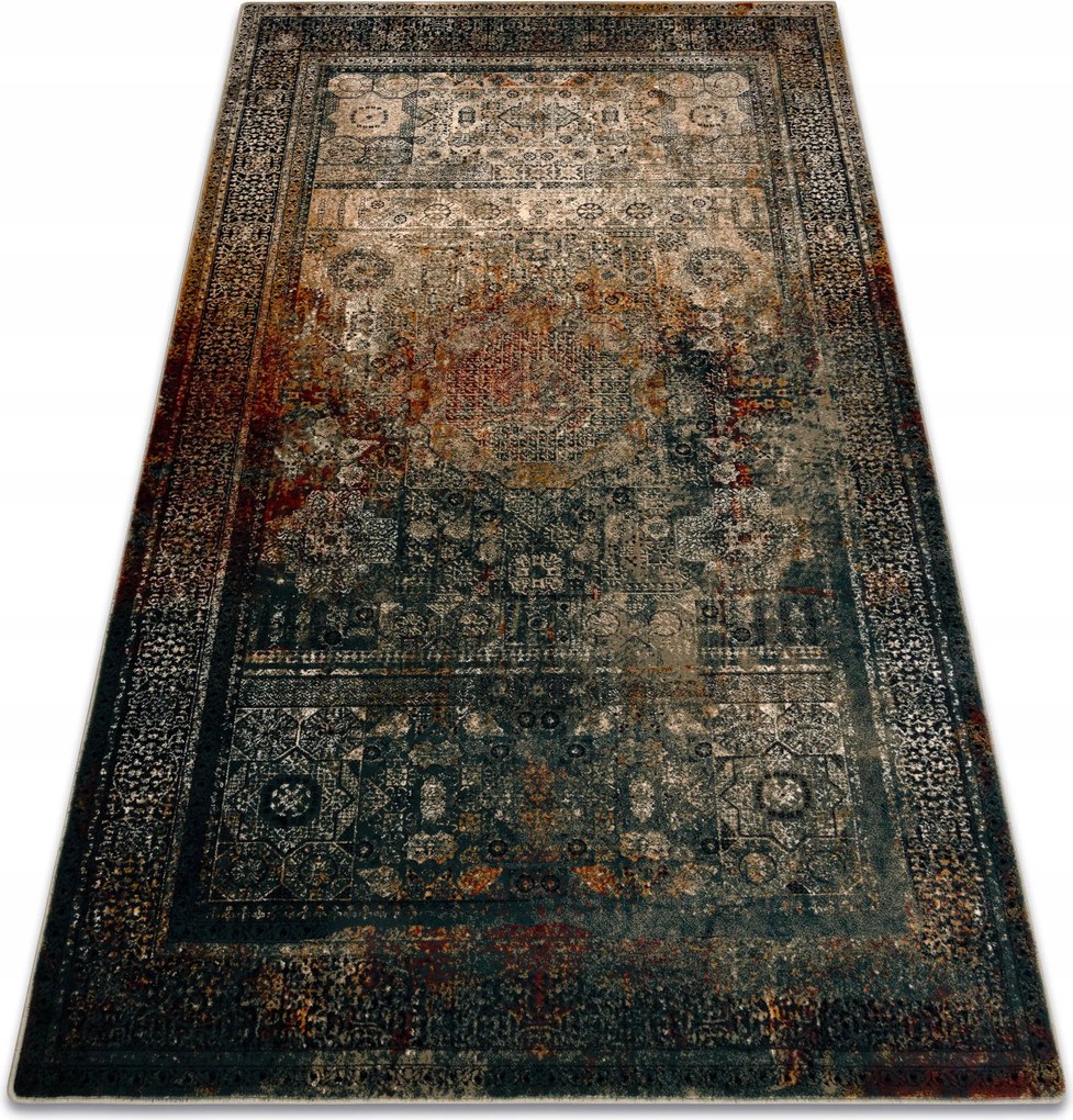 Koberec Vlněný Do Obývacího Pokoje Omega 100x150 Mamluk zelený Orientální #OM382