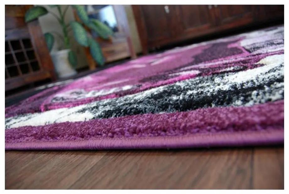 Dětský kusový koberec Auto fialový 140x190cm