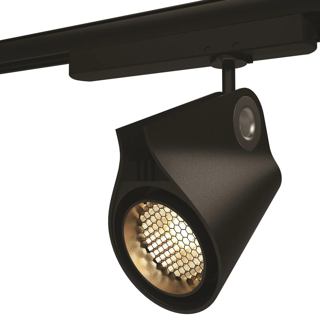 Mantra 7318 3F Ípsilon, výkonný LED reflektor 35W 4000K 38°, černá, průměr 9,2cm
